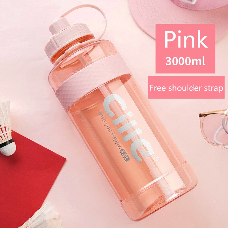 1L 2L 3L Large Capacity Sports Water Bottles Porta... – Grandado