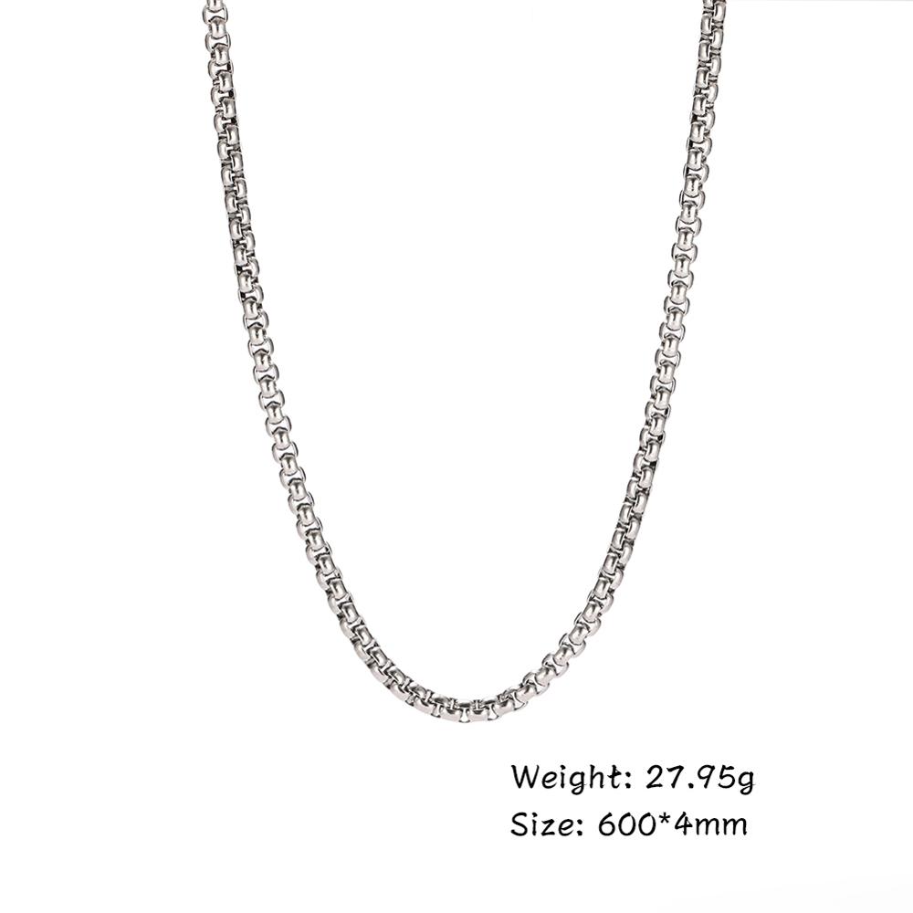 Skyrim 60cm Long Box Chain Necklace Stainless Stee... – Vicedeal