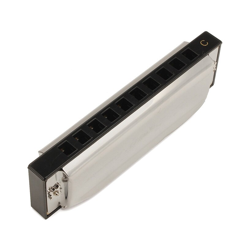 Silver Color Swan Harmonica 10 Holes 20 Tones Key ... – Grandado