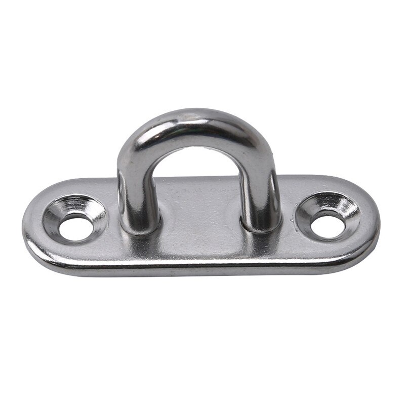 1 Pieces 5mm Oblong Pad Eye Plate Staple Hook Loop... – Grandado