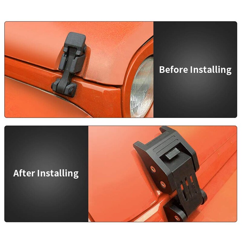 Hood Latches for Jeep JK, Hood Latch Kit for 2007 ... – Vicedeal