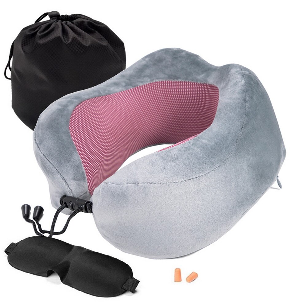 1pc Memory Foam Massage Neck Pillow U-Shape Travel... – Vicedeal