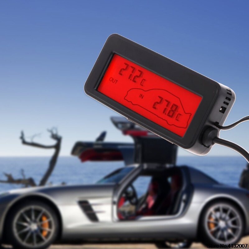Car Inside Outside Thermometer Mini Digital Car LC... – Grandado