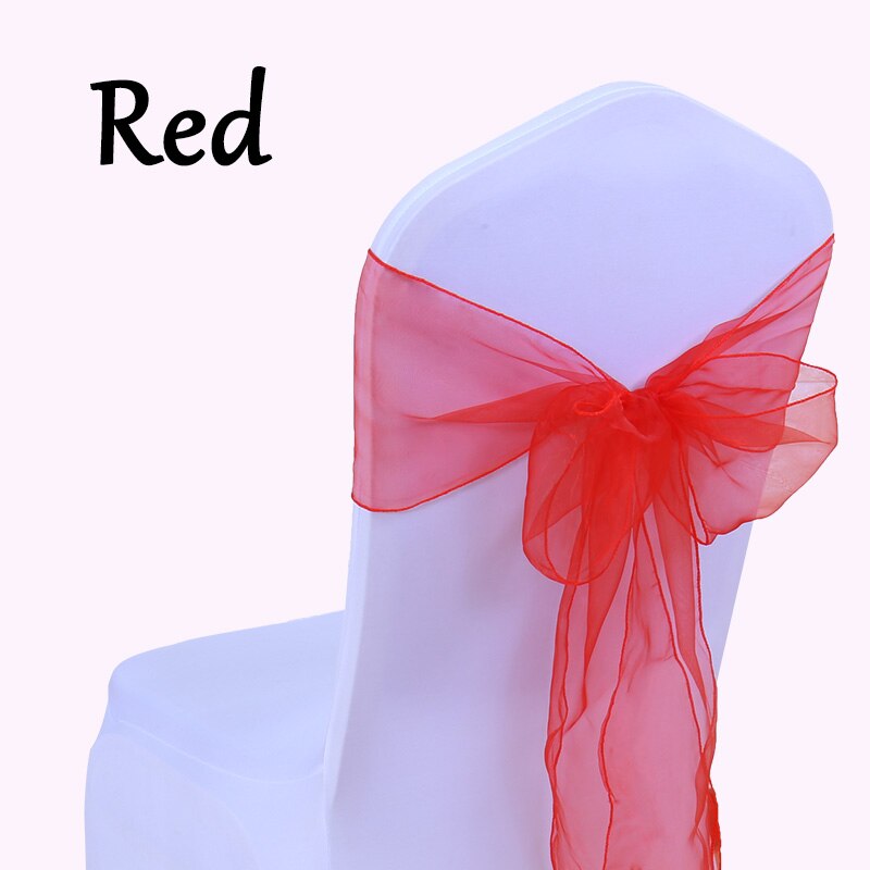 10 pc gennemsigtige organza stole sløjfer 7 x 108 ... – Grandado