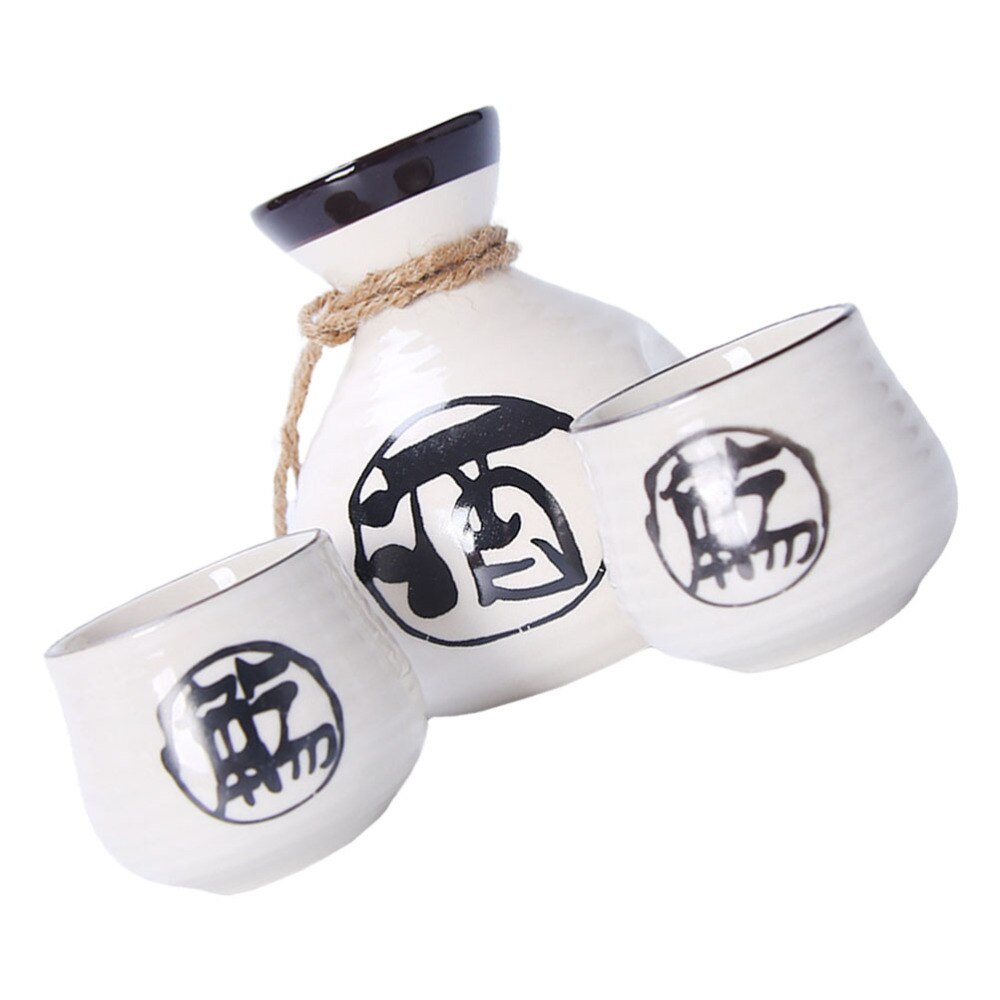 1 Set Japanese-type Sake Bottle Cup Set Ceramic Ha... – Vicedeal
