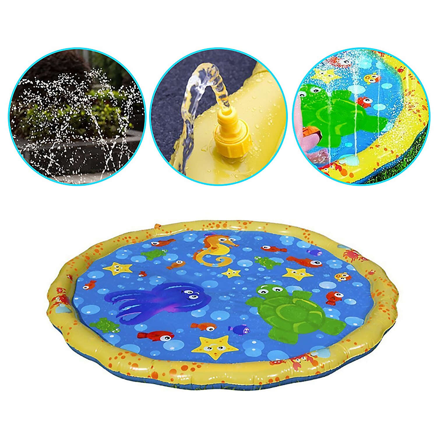 100cm Funny Inflatable Sprinkle Mat Splash Water P... – Grandado