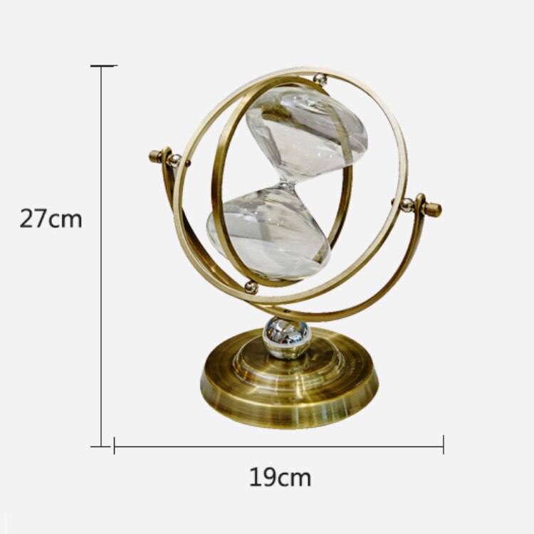 European Metal Hourglass Timer Ornaments White Fin... – Grandado