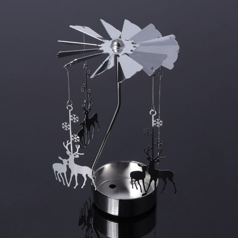 Rotary Spinning Tealight Candle Metal Tea Light Ho... – Vicedeal