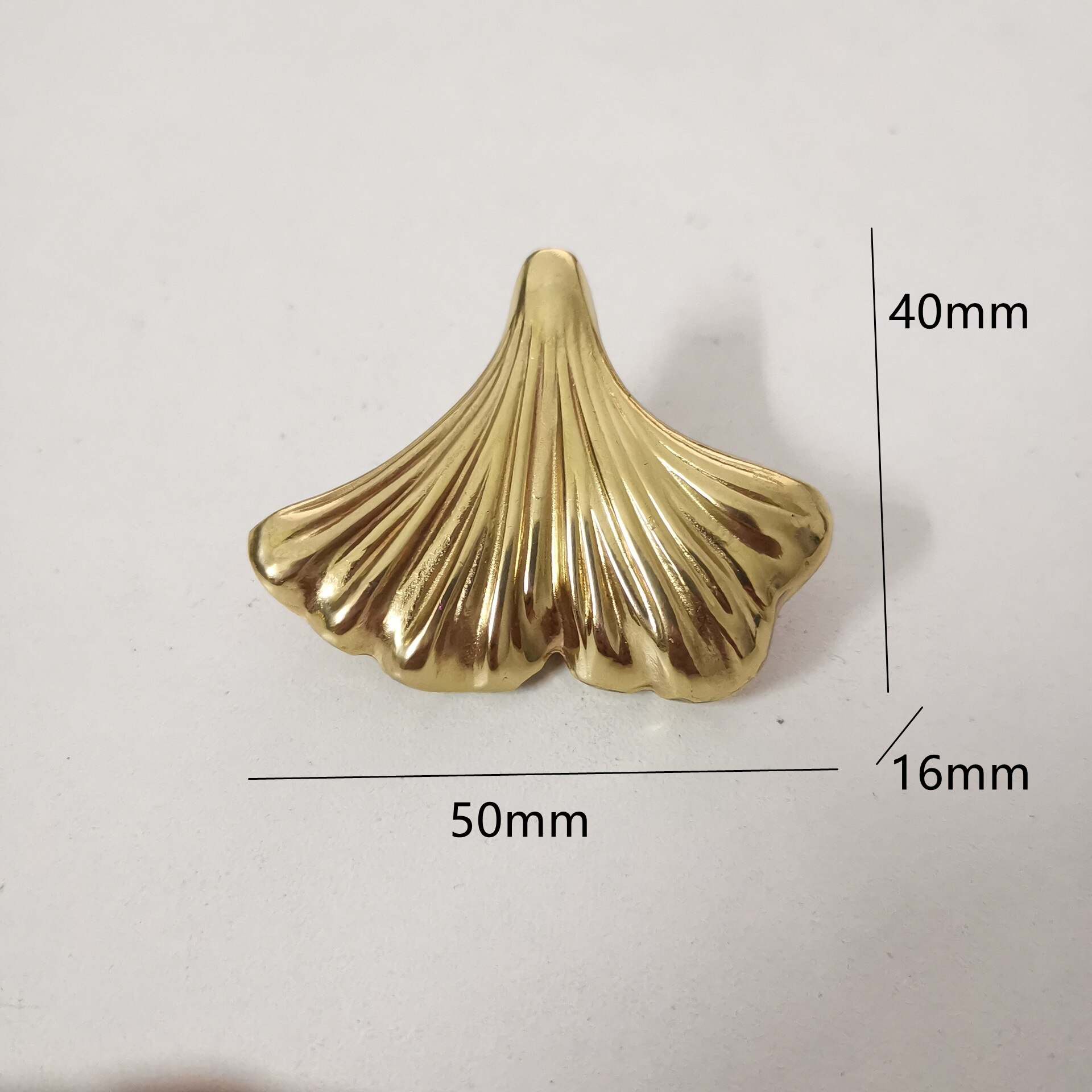 Brass Kinds of Ginkgo Leaf Knobs Wardrobe Shoe Cab... – Grandado