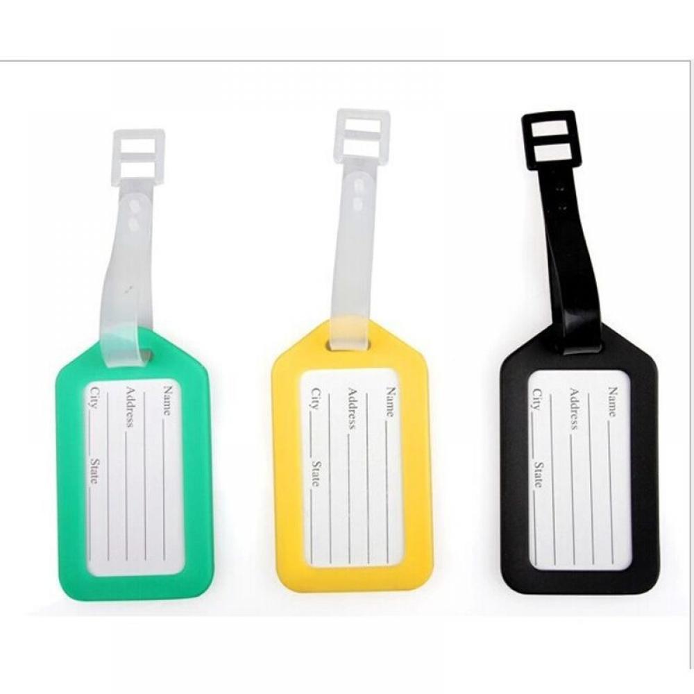 1Pcs PVC Candy colors Travel Luggage Bag Tag Addre... – Grandado