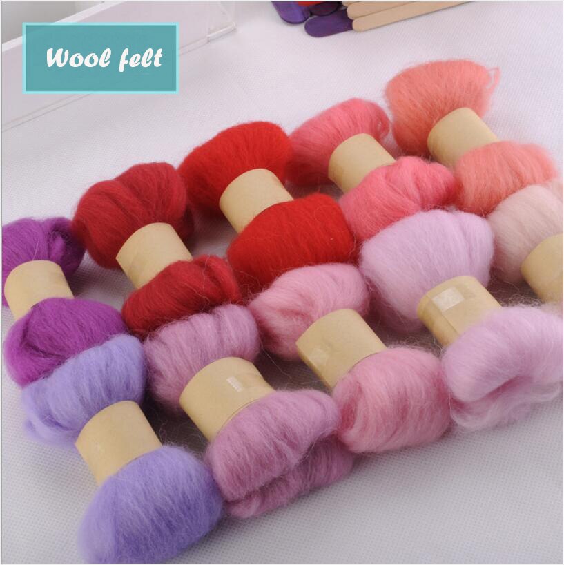 4PC 66s Wool For Felting 5g Roving Diy Fiber Fabri... – Grandado