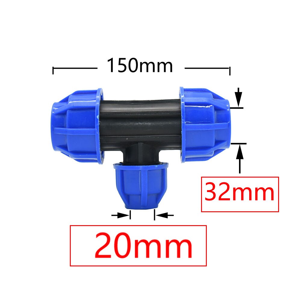 20/25/32mm Tee Plastic Connector Water Splitter T-... – Grandado