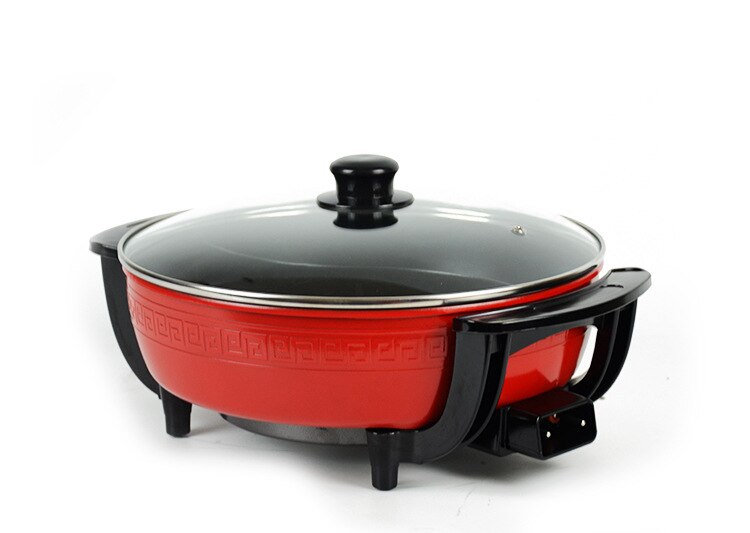 220V 1350 5L Electric pot Non-stick black crystal ... – Vicedeal