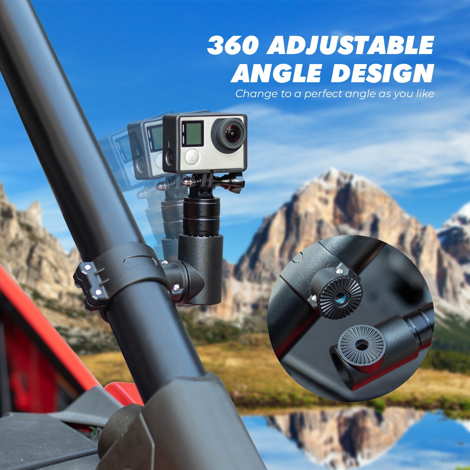 1.75-2" UTV Pro Camera Holder Aluminum for Ar... – Grandado