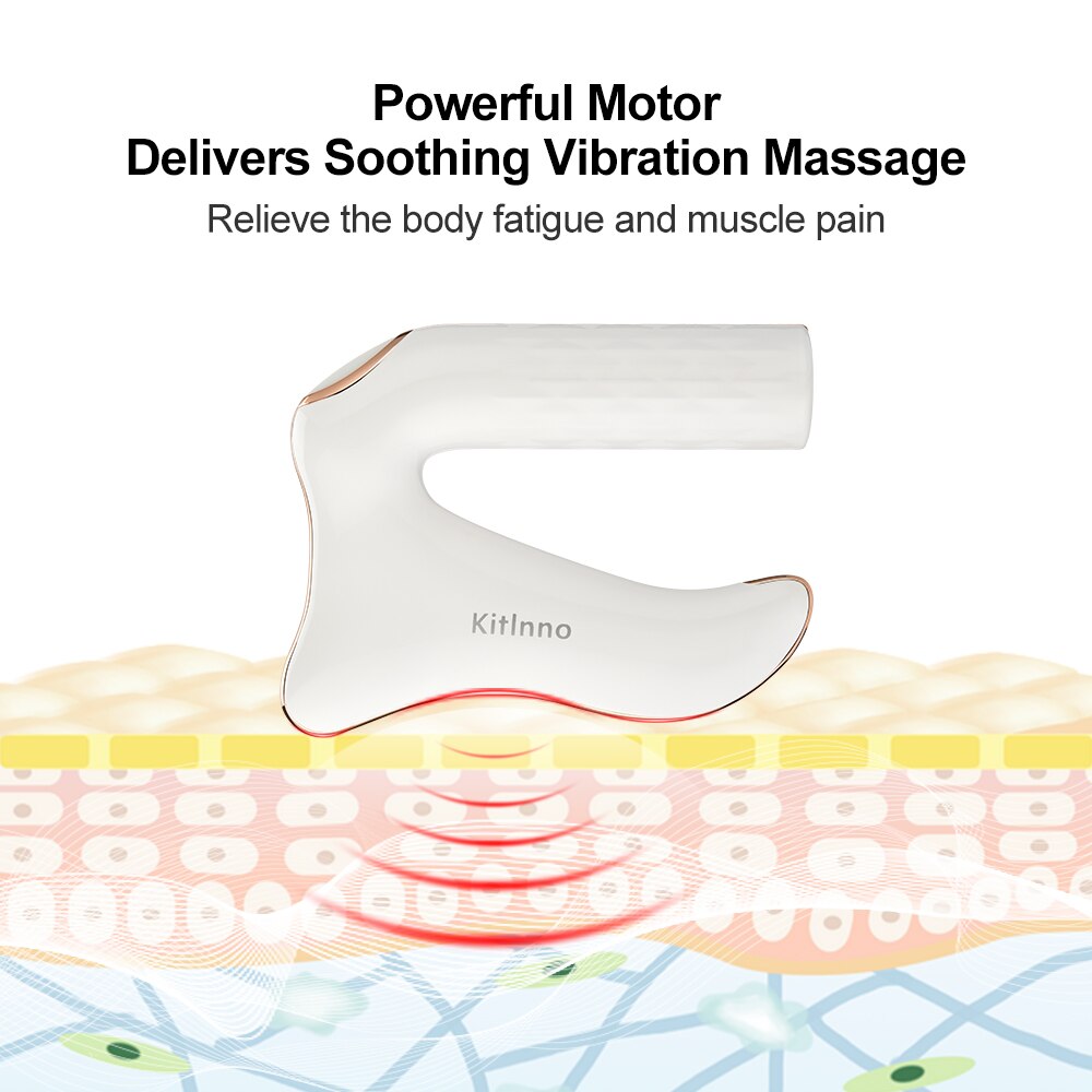 Mini Vibration Heating Massager LED EMS Guasha Scr... – Vicedeal