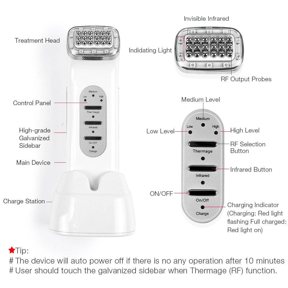 RF Radio Frequency Far-Infrared Wave Facial Therap... – Grandado