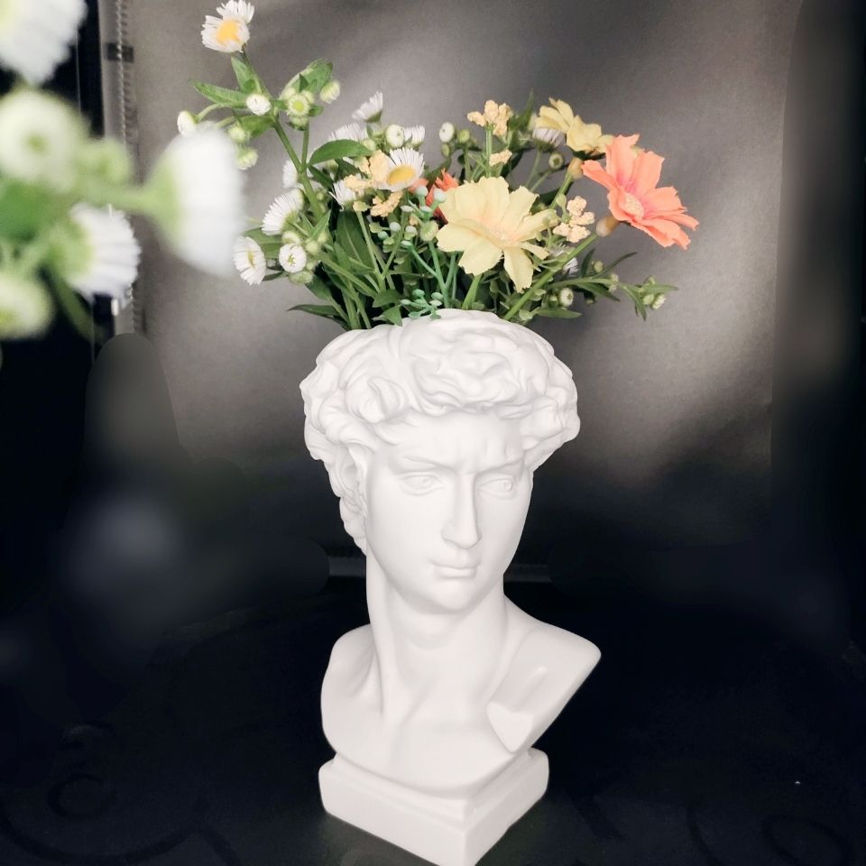 Modern Nordic Style Portrait Vase Human Head Flowe... – Vicedeal