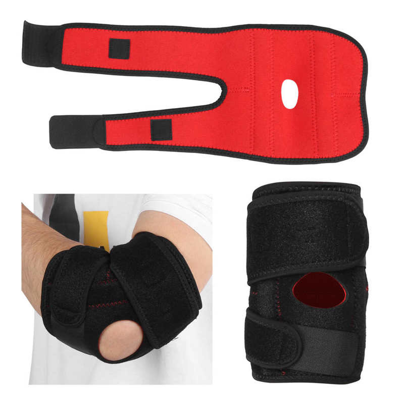Spring Support Elbow Pad Elastic Adjustable Wrap S... – Grandado