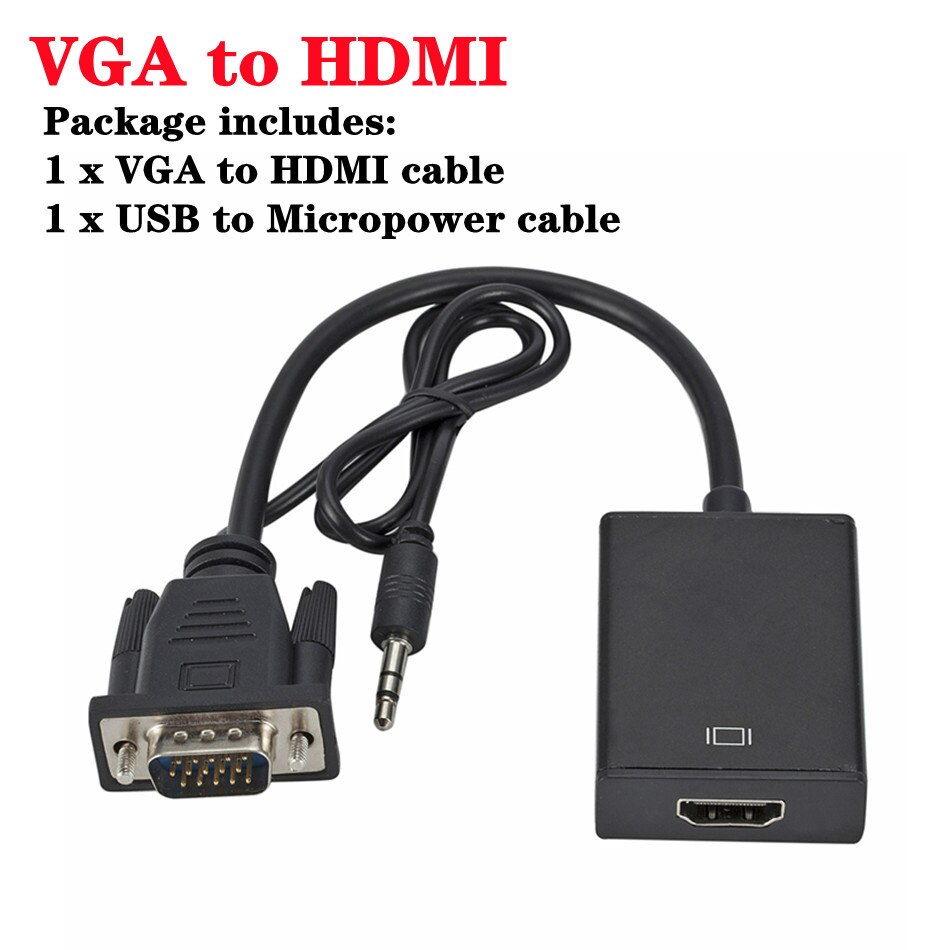 Full HD 1080P VGA naar HDMI-compatibele convertera... – Grandado