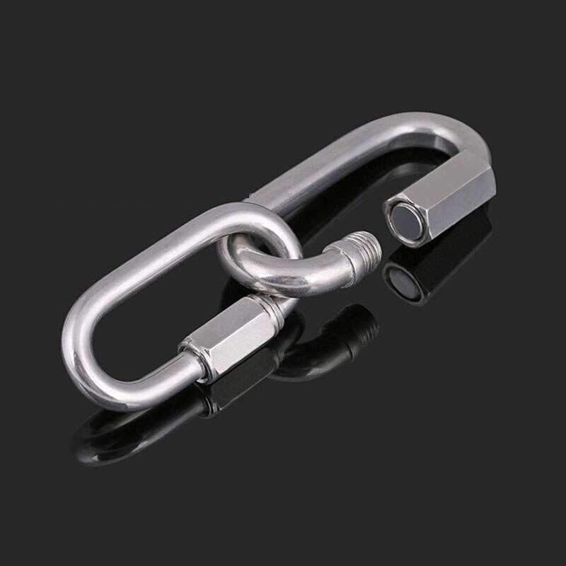 Carabiner Chain Buckle Stainless Steel Screw Lock ... – Vicedeal