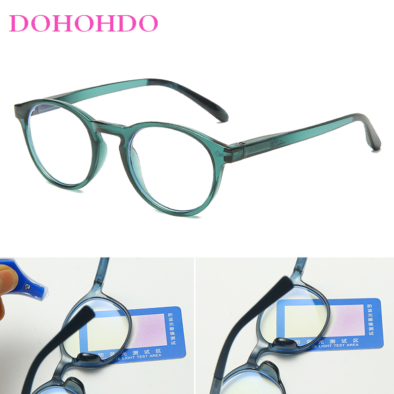 DOHOHDO Kids Anti Blue Light Glasses Round Eyeglas... – Vicedeal
