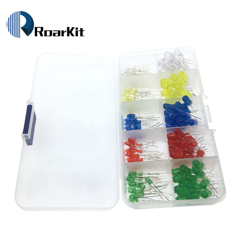 200PCS/Lot 3MM 5MM Led Kit With Box Mixed Color Re... – Grandado