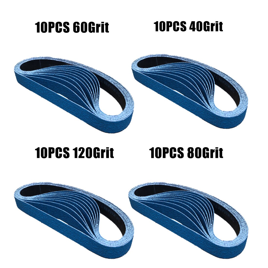 10PCS Zirconia Sander File Sanding Belts 40/60/80/... – Grandado
