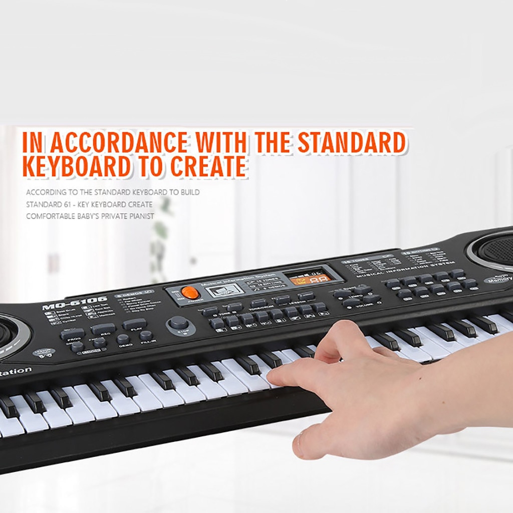 Musical Mic 61Key Piano Electronic Portable Instru... – Vicedeal