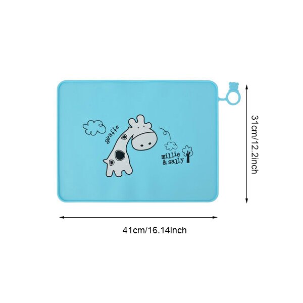 Cute Bear Silicone Placemats Table Napkins Kids Ma... – Vicedeal