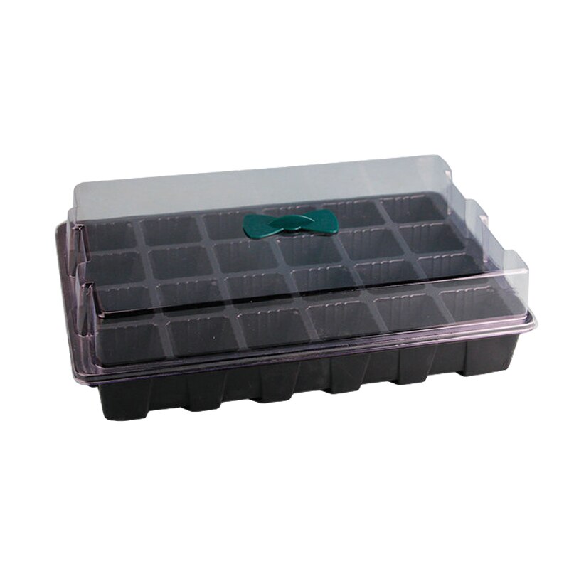 home gardening black 24-hole seedling tray three-p... – Vicedeal