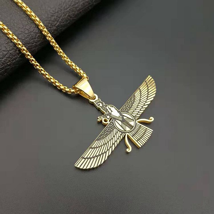 Ancient Stainless Steel Zoroastrianism Symbols Pen... – Vicedeal