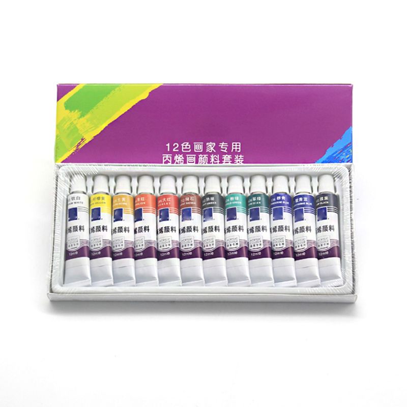 12Ml 12/24 Kleur Professionele Acryl Verf Set Hand... – Grandado