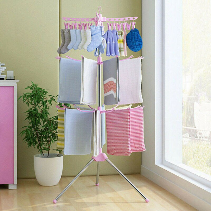 Multifunctionele vloer vouwen handdoek droogrek Ve... – Grandado