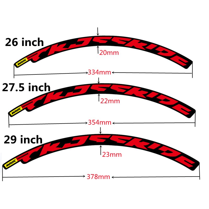 Wheels Stickers for CROSSRIDE Mountain Bike MTB St... – Vicedeal