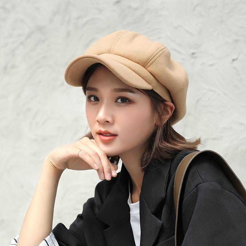 Hüte tweed hut boina retro hut zeitungsjunge fraue... – Vicedeal