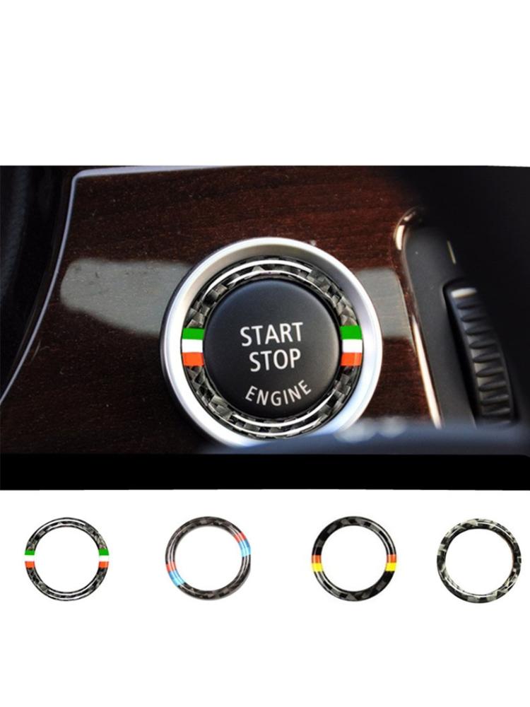 Auto Motor Start/Stop Knop Carbon Fibre Decor Ring... – Grandado