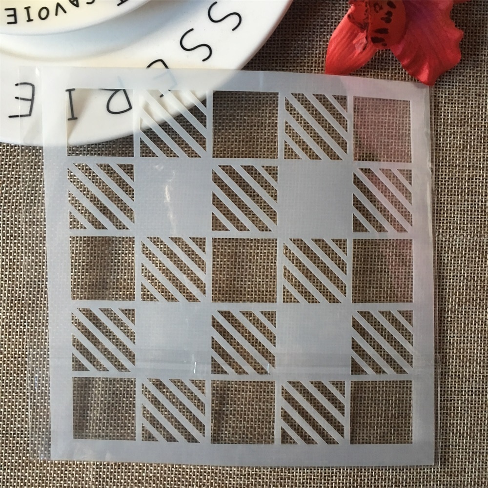 6*6inch Schaakbord Raster Vierkante DIY Gelaagdhei... – Grandado