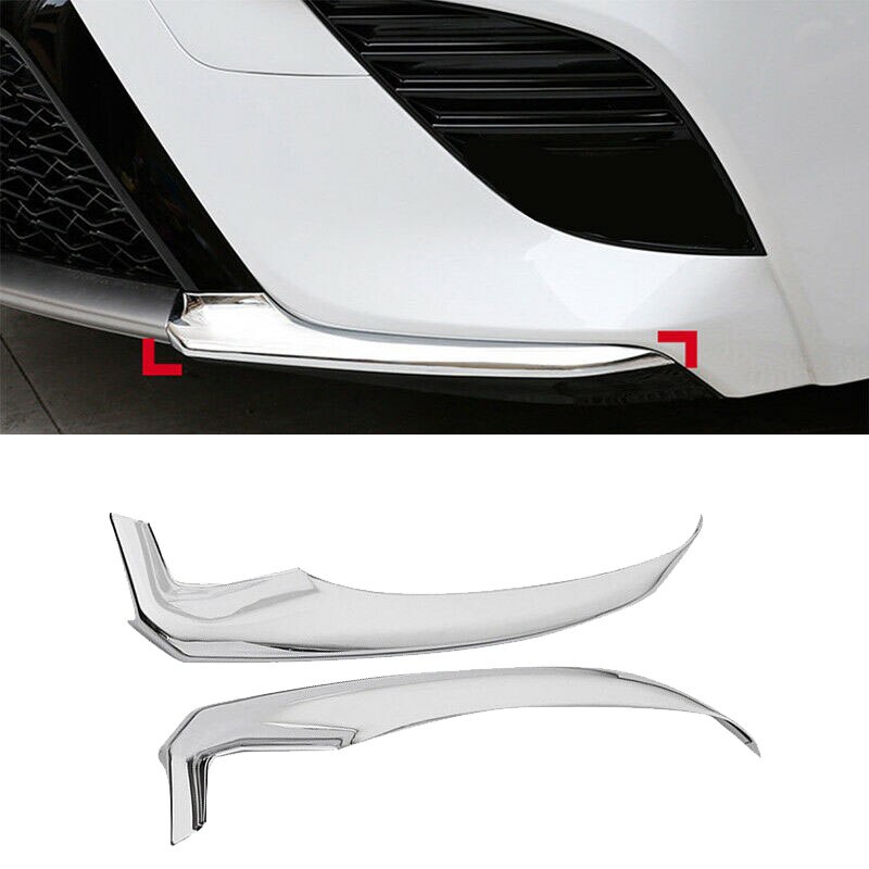 Sport Style Chrome Front Bumper Corner Moulding Co... – Vicedeal