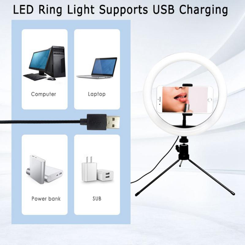 10"LED Ring Light Studio Photo Video Dimmable Lamp... – Vicedeal