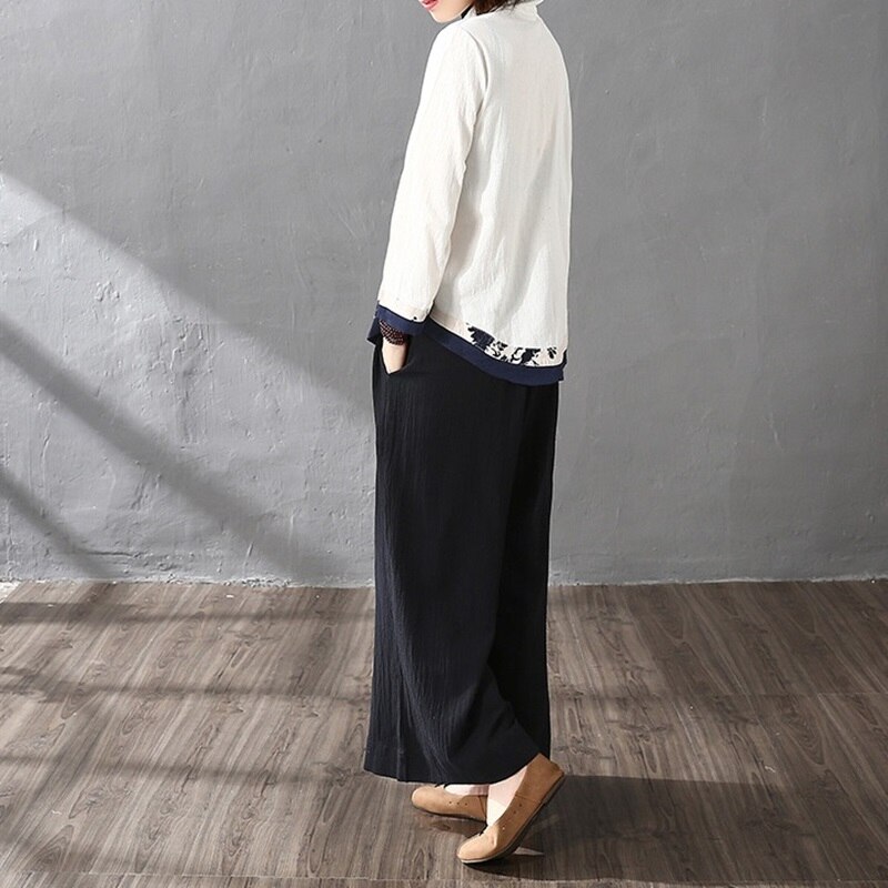 Chinese Top White Hanfu Qipao Blouse Tang Suit Cot... – Grandado