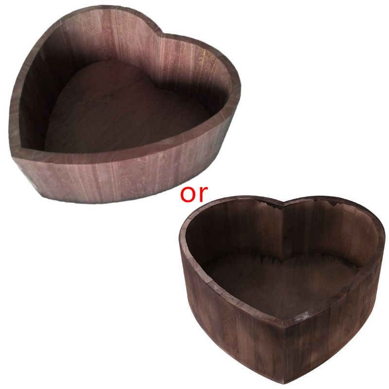 Baby Photography Props Wooden Heart Shape Box Newb... – Grandado