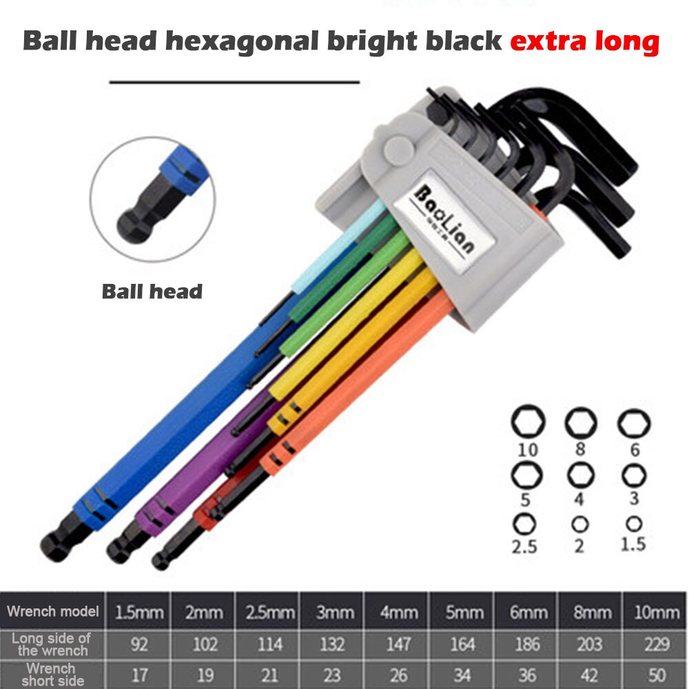 BAOLIAN Allen Key Set Hex Wrench Screwdriver Set H... – Grandado
