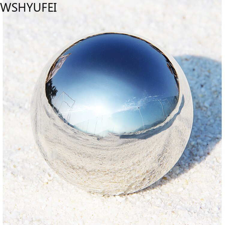 1 Pcs Silver 304 Stainless Steel Mirror Ball Hollo... – Grandado