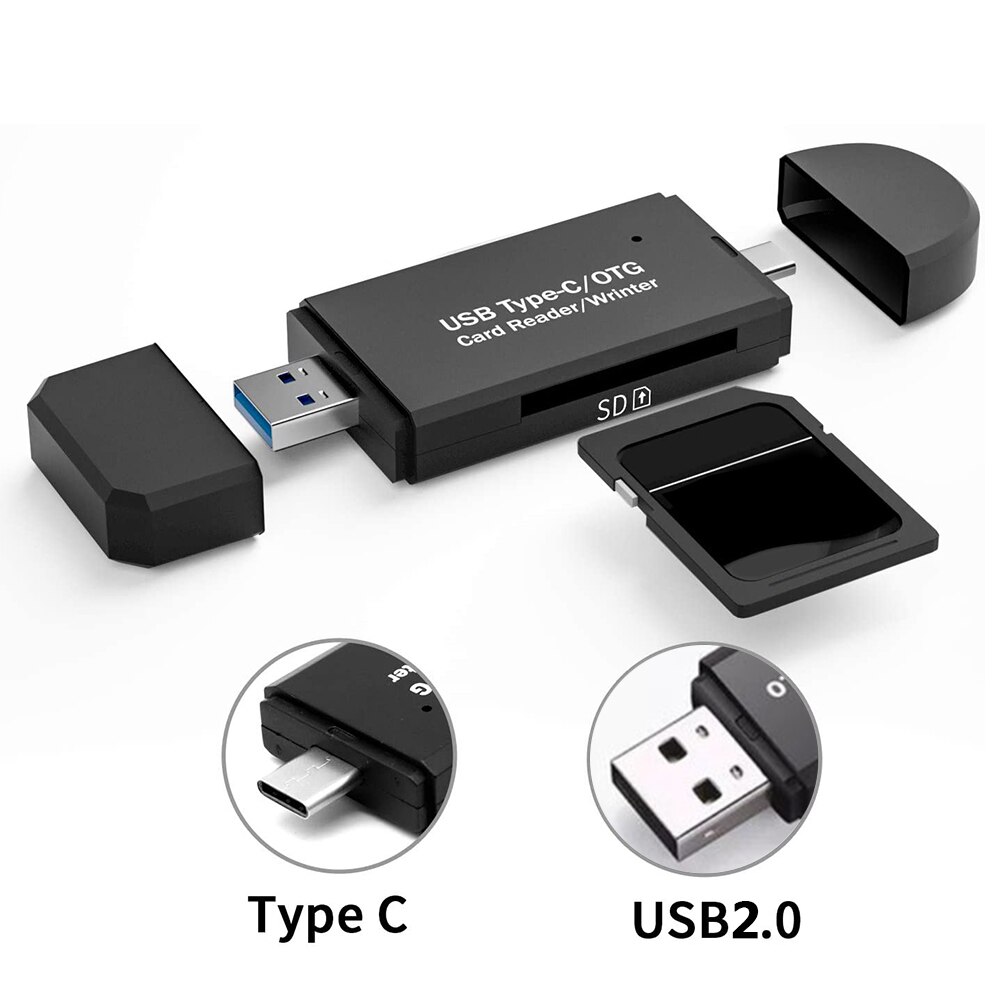 SD Card Reader USB C Card Reader 3 In 1 USB 2.0/3.... – Vicedeal