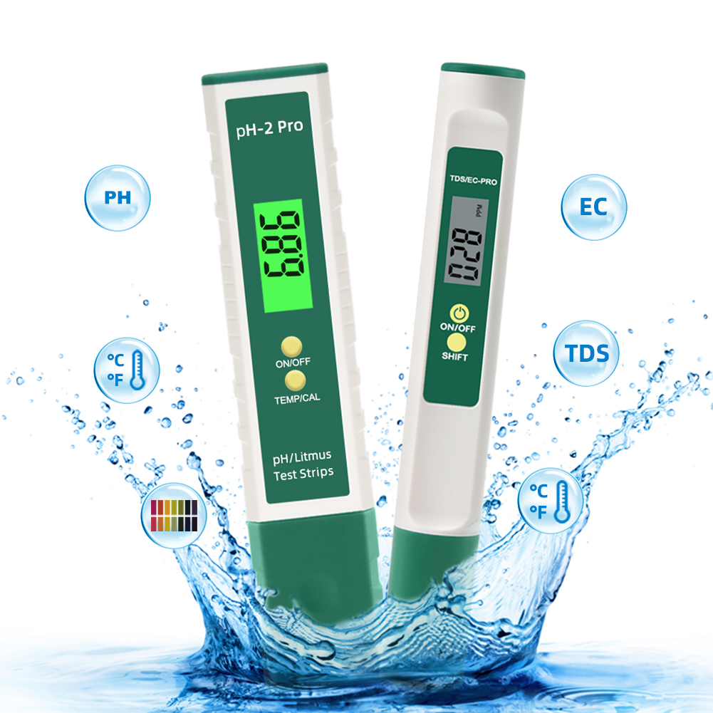 2PCS/Set Digital PH Meter TDS EC Temperature Water... – Grandado