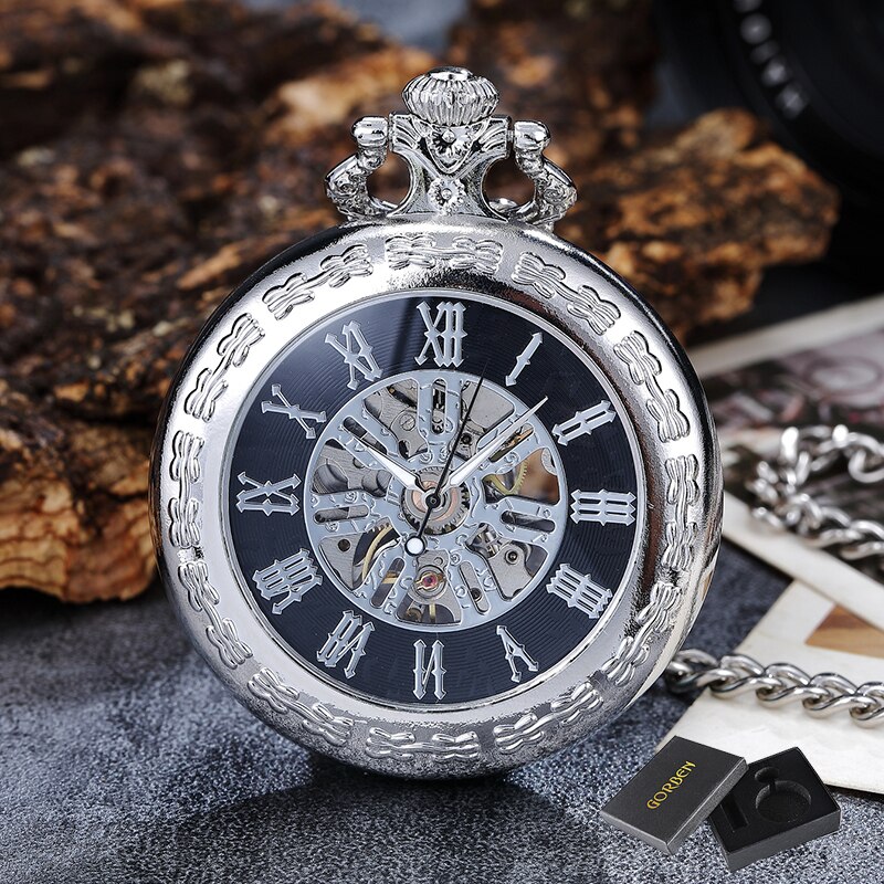 Vintage Golden Skeleton Steampunk Mechanical Pocke... – Grandado