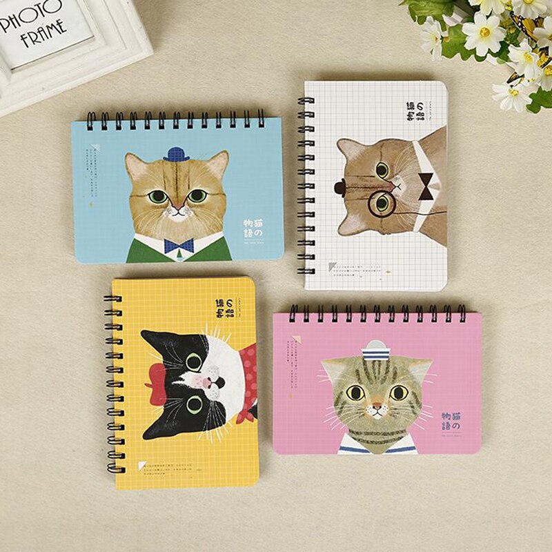 Cartoon Kat Coil Notebook Draagbare Losse Blad Lee... – Vicedeal