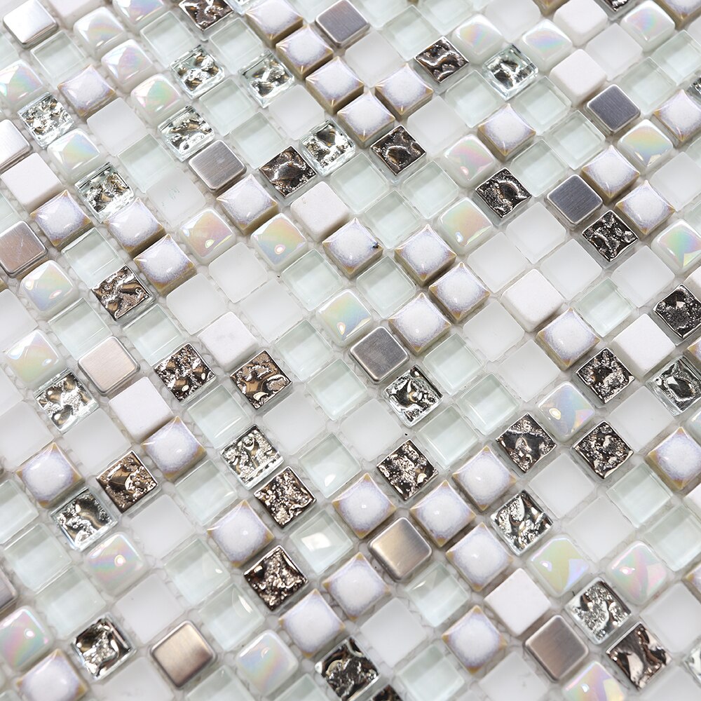 Crystal White Silver Metal Glass Ceramic Porcelain... – Grandado