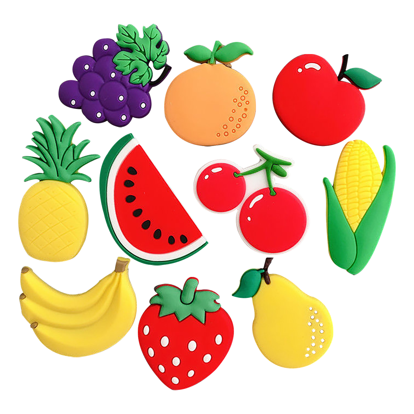 10pcs Fridge Cute Cartoon Magnets Set Soft Glue To... – Grandado