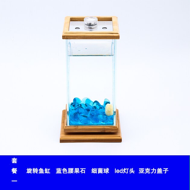 Glass Rotating Fish Tank Stereo Aquarium Desktop O... – Vicedeal